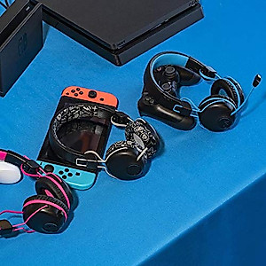 JLab JBuddies Play Gaming Wireless Kids Headset | Blue | 22+ Hour Bluetooth 5 Playtime 60ms Super-Low Latency for Mobile Gameplay | Retractable Boom Mic | AUX Cord Compatible w/Gaming Consoles