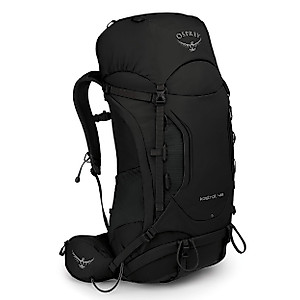 Osprey Kestrel 48 Men's Backpacking Backpack, Black, Medium/Large