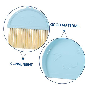 Cabilock 1 Set Broom to Clean up Combos Cars Brooms Detailing Brush Automotive Cleaning Small Dustpan Keyboard Multi-Function Whisk Broom Multi-Function Mini Dustpan Mini Broom Blue Pp