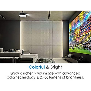 Optoma UHD50 True 4K Ultra High Definition DLP Home Theater Projector for Entertainment and Movies with HDMI 2.0, HDCP 2.2 and HDR Technology