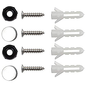 Dianoo 18cm Black Wine Glass Rack Under Cabinet, Wine Glass Holder Under Shelf, Hanging Stemware Holder For Bar Dining Room, 2 Rows