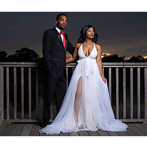 Detachable Train 5-Layer Tulle Overlay Train Detachable Wedding Train Only Length 63" Free Size White