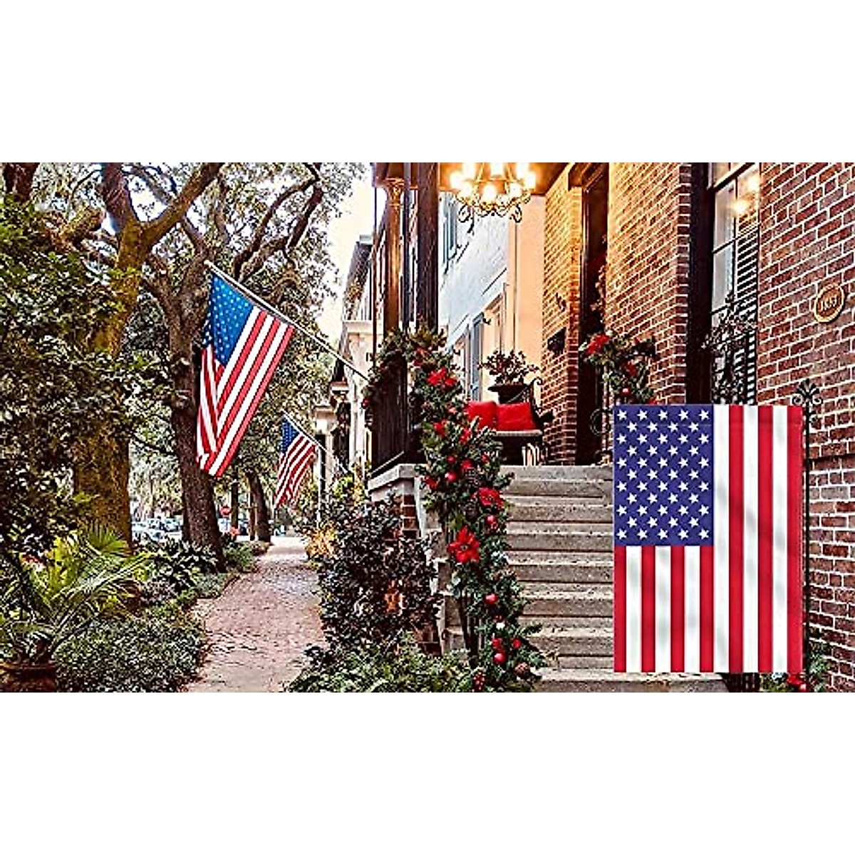 American Flag Garden Flag US Flag Double-Sided Yard Outdoor Decorations Sign