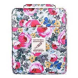 qianshan Pencil Case Holder Slot - Holds 202 Colored Pencils or 136 Gel Pens with Zipper Closure - Large Capacity Polyester Pen Organizer for Watercolor Pens or Markers - Perfect for Artist Rose