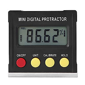 Carrfan Horizontal Angle Gauge, Digital Protractor, Inclinometer, Electronic Level Box with Magnetic Base Measuring Tools for Carpentry, Building, Automobile