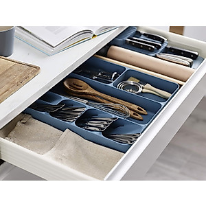 Joseph Joseph DrawerStore Kitchen Drawer Organizer Tray for Cutlery Utensils and Gadgets, One-size, Blue