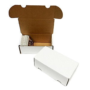 (50) 300 Count Corrugated Cardboard Storage Boxes by Max Pro for Baseball, Football, Basketball, Hockey, Nascar, Sportscards, Gaming & Trading Cards Collecting Supplies