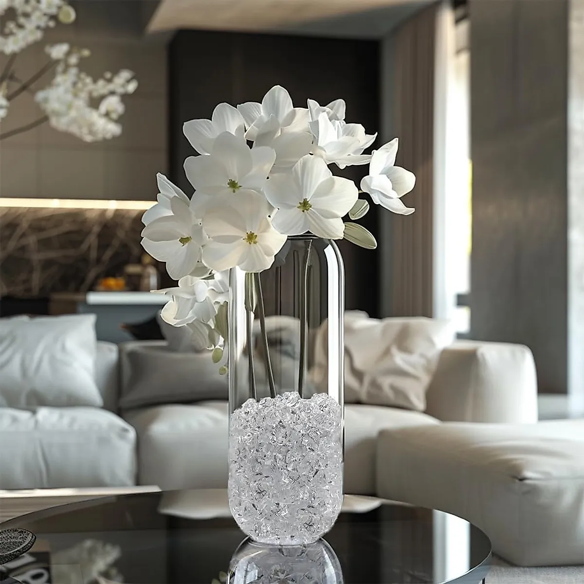 Fake Ice Cubes 750 PCS Clear Acrylic Rocks Vase Fillers for Centerpieces,Crystal Gems Stones Dazzlers Diamonds for Decor Photography Prop,Arts Crafts,Table Scatter,Home Decoration