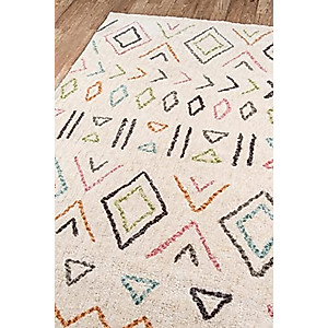 Novogratz by Momeni Bungalow Collection Wes Area Rug, 5' X 7'6", Ivory