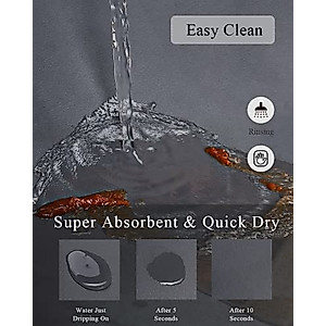 TCHDIO-Coffe Mat-Coffee Bar Accessories-No Water Marks Drying Mat-Rubber Backing Bar Mat Fit Under Coffee Maker Machine Coffee Pot-Perfect Coffee Station Organizer