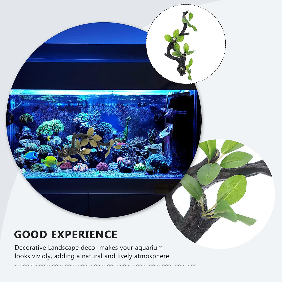 Simulation Resin Reptile Tank Accessories Resin Crafts Tree Parts Decor Reptile Accessories for Habitat Fish Tank Charms Reptile Decorations Aquarium Supplies Reptile Tank Decor