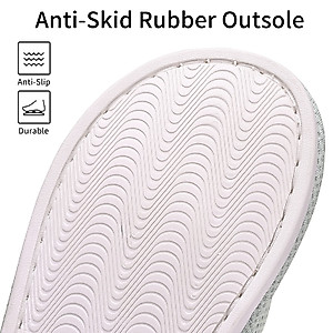 shevalues Summer House Slippers for Women Men Breathable Waffle Indoor Slippers Slip-on Open Toe Home Shoes, Green 7.5-8.5 Women Men/6-7men