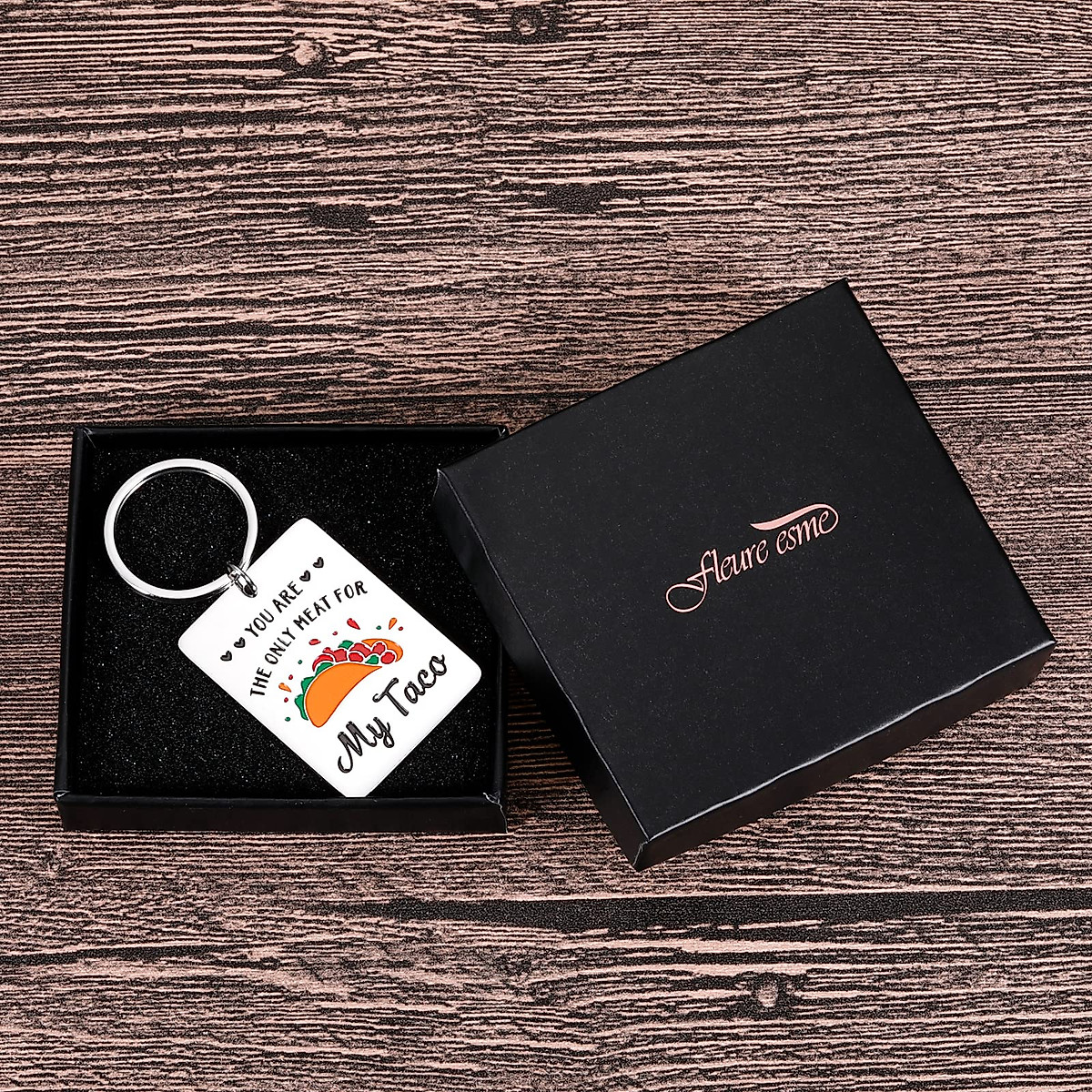 Valentines Day Gifts for Him Boyfriend Girlfriend Husband Wife Birthday Anniversary Taco Gifts Keychain from Hubby Fiance Weeding Funny Cute Sentimental Engagement Naughty Keychin for Soulmate