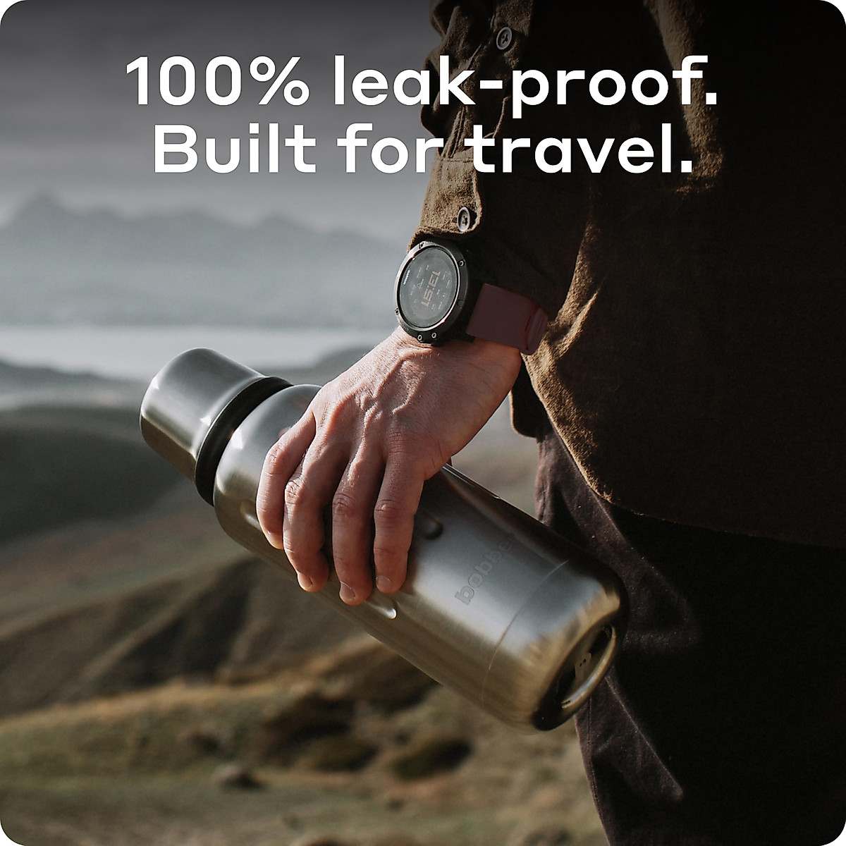 Bobber - 34 oz Vacuum Insulated Stainless Steel Water Bottle with Cup Lid - Dishwasher Safe - Keeps Drinks Hot for 48 Hours and Cold for 72 Hours - Triple Walled Thermo Flask (Matte)