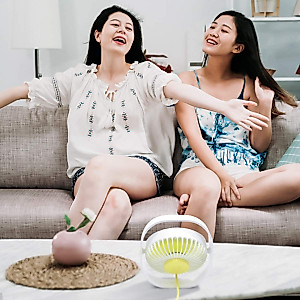 HARPAT Mini USB Desk Fan 3 Speed Personal Small Desktop Table Quiet USB Fan for Home Office Car Outdoor Travel (Pink)