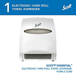 Scott Essential Hard Roll Paper Towel Electronic Dispenser (48858), Fast Change, White 12.7" x 15.76" x 9.57"