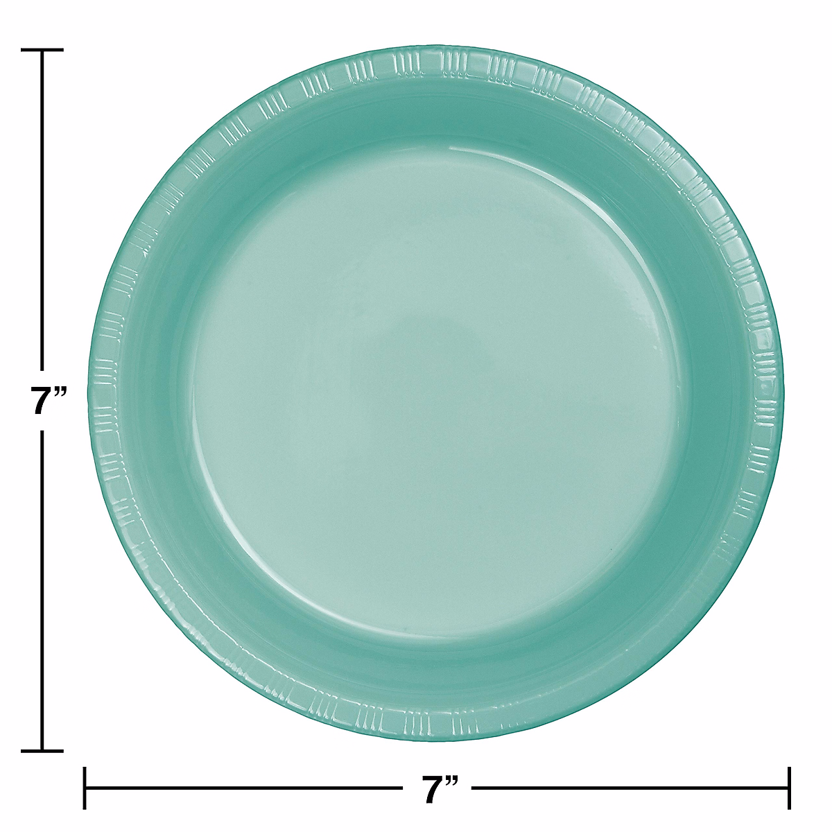 Creative Converting 318894 24 Count Paper Lunch Plate, 7", Fresh Mint