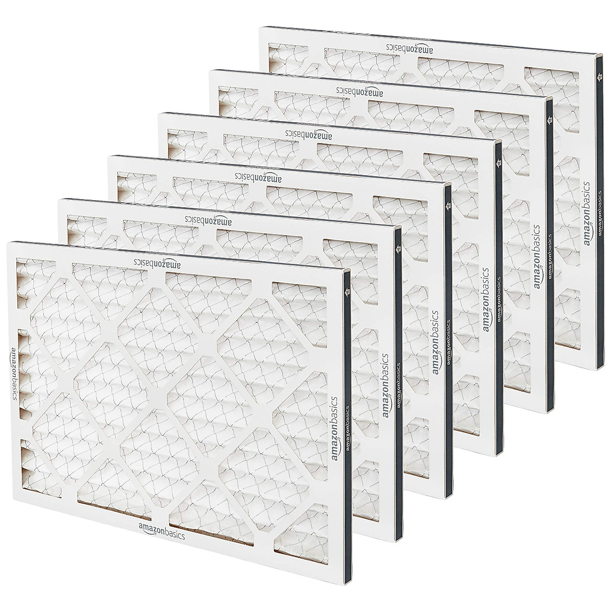 Amazon Basics 14x20x1 Air Filter 6 Pack, Merv 8 AC Furnace Filters