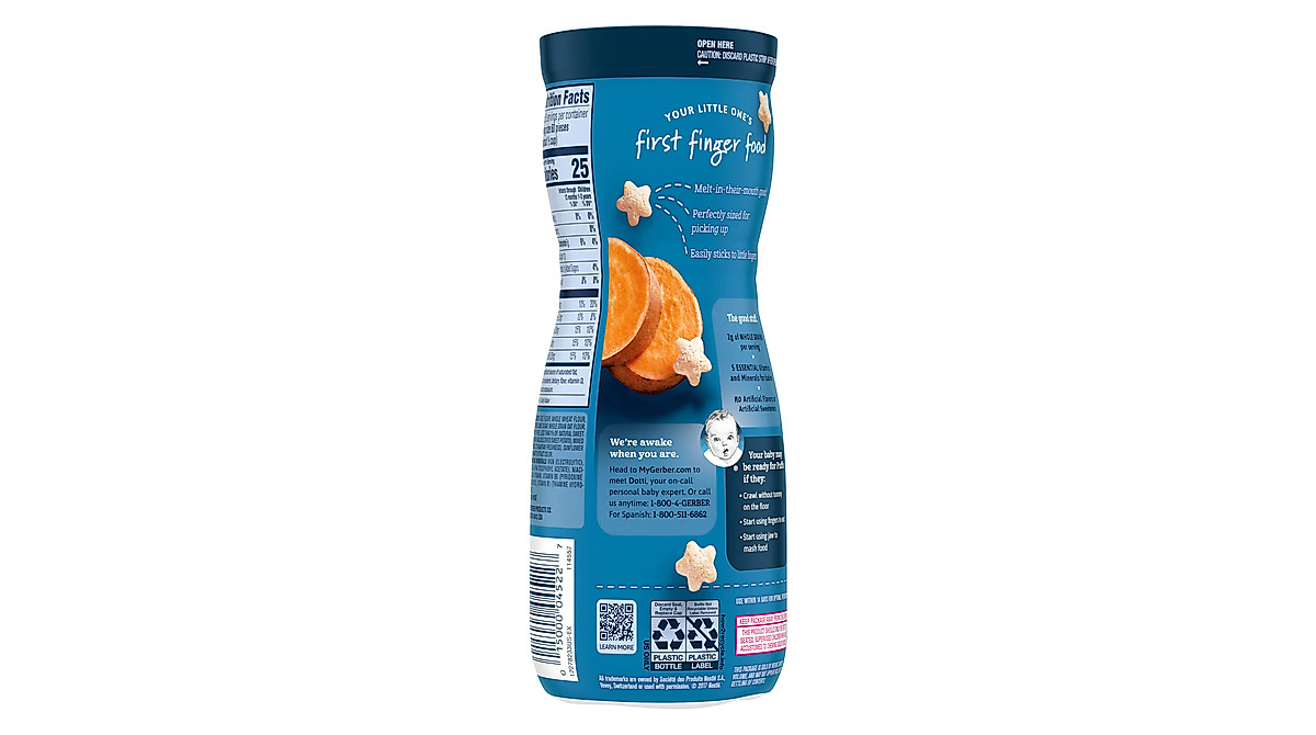 Shop Gerber Graduates Puffs Snack - Sweet Potato Flavor
