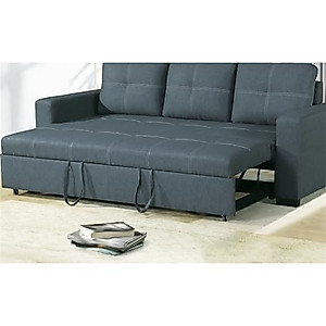 HNTHY Sofa with Pull Out Bed Convertible Easy to Assemble Soft and Comfortable for Indoor Living Room Furniture