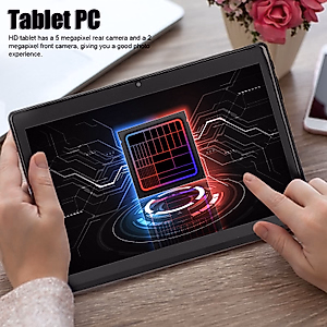 ciciglow 10-Inch Tablet,1280X800 HD FullView Screen,QuadCore Android9.0,2GB RAM 32GB ROM 5000mAh HighCapacity Battery,Support Dual Card Dual Standby (Black) (US Plug)