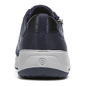 BZees Womens Tag Along Slip-On Sneaker Navy Floral 8.5 W