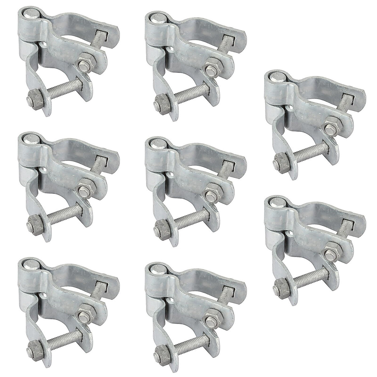 8 Sets Chain Link Fence Gate Post Hinge Fit 1⅜", with Bolts and Nuts