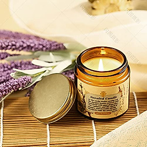 Scented Candles Gift Set for Women, Aromatherapy Candles Sets Smoke-Free Strong Fragrance Long Lasting, 6 Fragrance 180hrs Burning Time, Great Gift for Valentine's Day, Mother's Day and Christmas