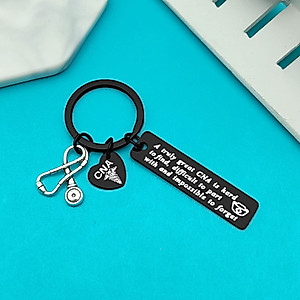 for CNA Gifts Keychain Certified Nursing Assistant Gifts A Truly Great CNA is Hard to Find Keychain Christmas Birthday Retirement Leaving Gifts Nurse Week Gifts CNA Appreciation Gifts