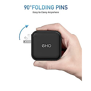 USB C Wall Charger, 100W PD 3.0 PPS 4-Port GaN III Fast Charger Type C Charging Station Foldable Power Adapter Travel Charger Block Compatible w/MacBook, Laptop, iPad, iPhone, Samsung and More-Black