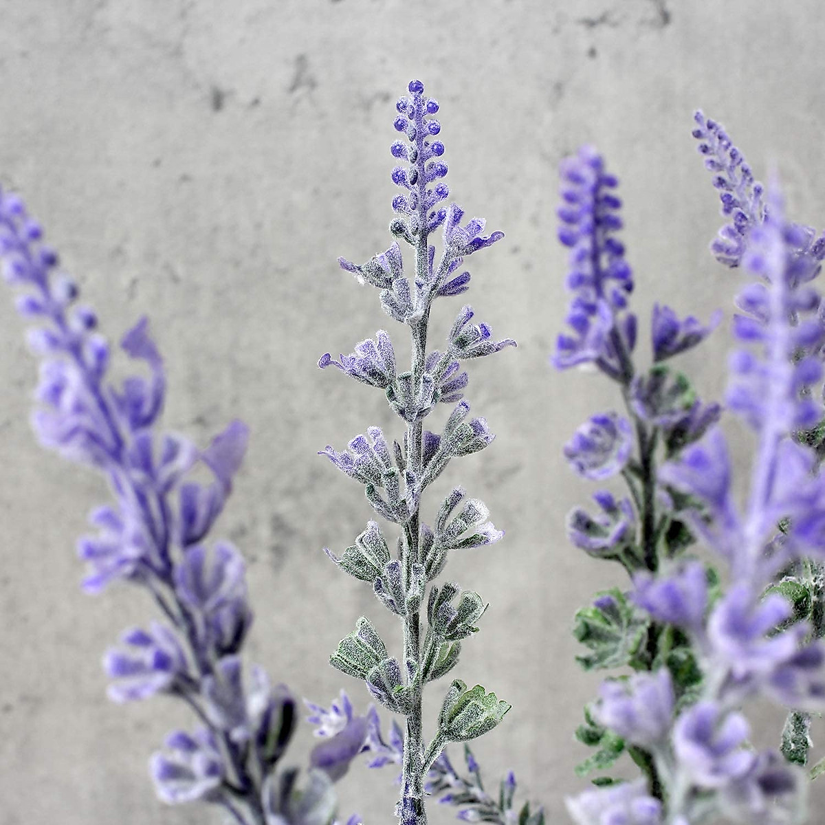 DILATATA Lavender Flowers Artificial Lavender Decor Fake Lavender Plant in Rustic Metal Pot Faux Plants in Pots for Home Bathroom Table Centerpieces Wedding Decor Potted Lavender Flower Purple Decor