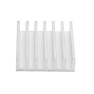 20pcs Aluminum Heatsink 20x20x6mm / 0.79x0.79x0.24 inches with Thermal Conductive Adhesive Tape for Electronic Chip MOS IC Diode Triode Cooling Heat Dissipation
