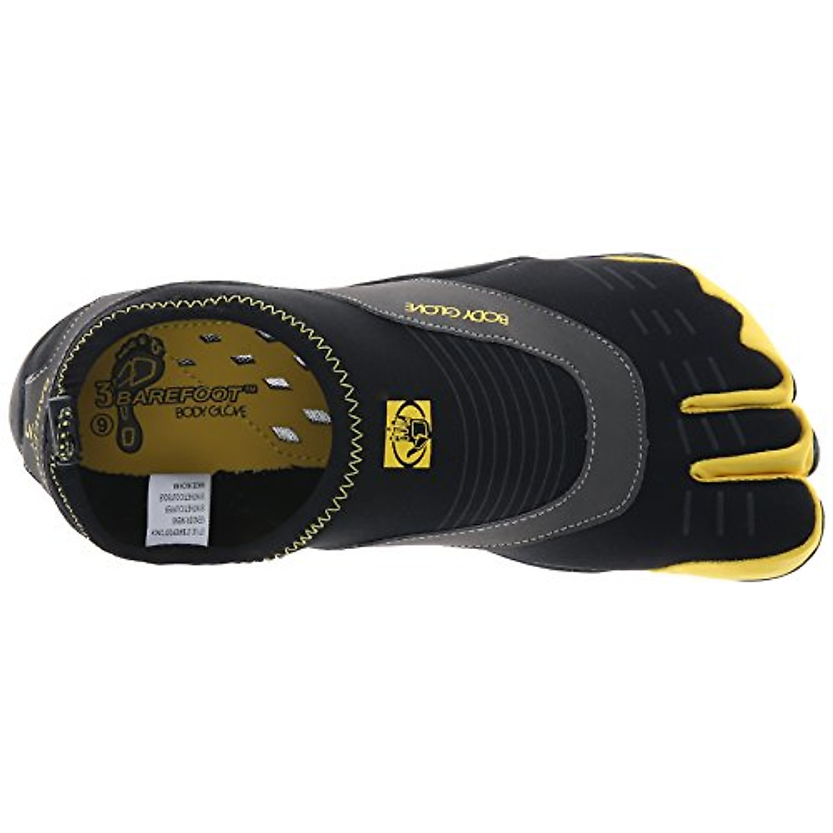 Body Glove Men's 3t Cinch-m Water Shoe, Black/Yellow, 12
