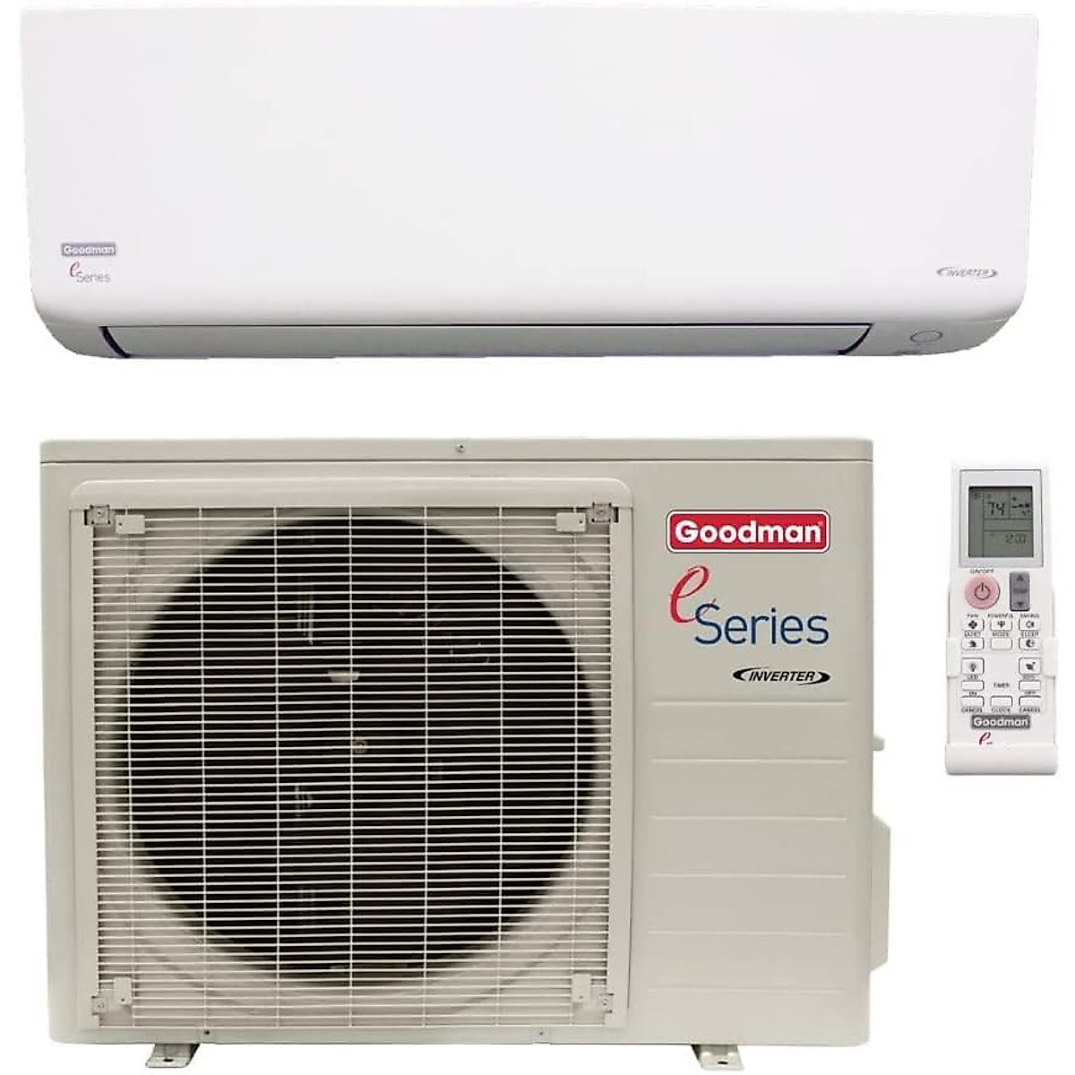 Goodman 9,000 BTU 18 SEER2 Ductless Mini Split Inverter Heat Pump System 230 Volts