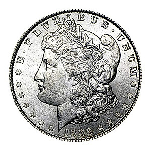 1886 P Morgan Silver Dollar BU $1 Brilliant Uncirculated