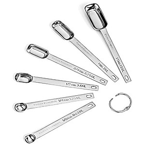 Hudson Essentials Stainless Steel Measuring Cups and Spoons Set (15 Piece Set)