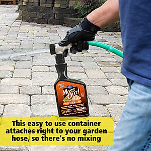 CENTRAL GARDEN BRANDS 100503872 Lilly Miller Moss Out for Roofs and Walks Ready to Spray 27oz, 27 oz, Multicolor