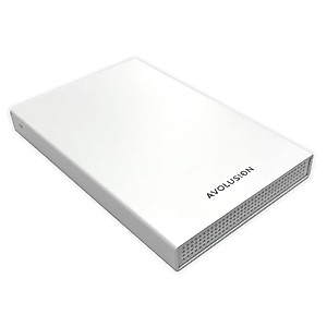 Avolusion HD250U3-WH 500GB USB 3.0 Portable External Gaming Hard Drive - White (for PS4 / PS5, Pre-Formatted) - 2 Year Warranty (Renewed)