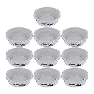 Happyyami Flower Vases Decorative 30pcs Basin with Bowl Hydroponic Seeding Non- Water Potted Caliber Bonsai and Garden Plants Flowerpots Pots Office Use Flowers Indoor Plastic Outdoor Lily Orchid Pot