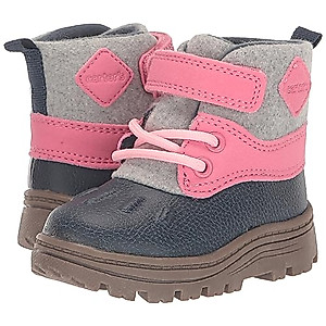Carter's Kids New Boot, Pink, 7 US Unisex Toddler