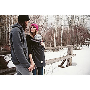 Ergobaby Fleece Lined Baby Carrier Winter Weather Cover, Black