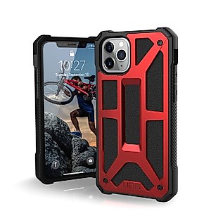 URBAN ARMOR GEAR UAG Designed for iPhone 11 Pro [5.8-inch Screen] Monarch Feather-Light Rugged [Crimson] Military Drop Tested iPhone Case
