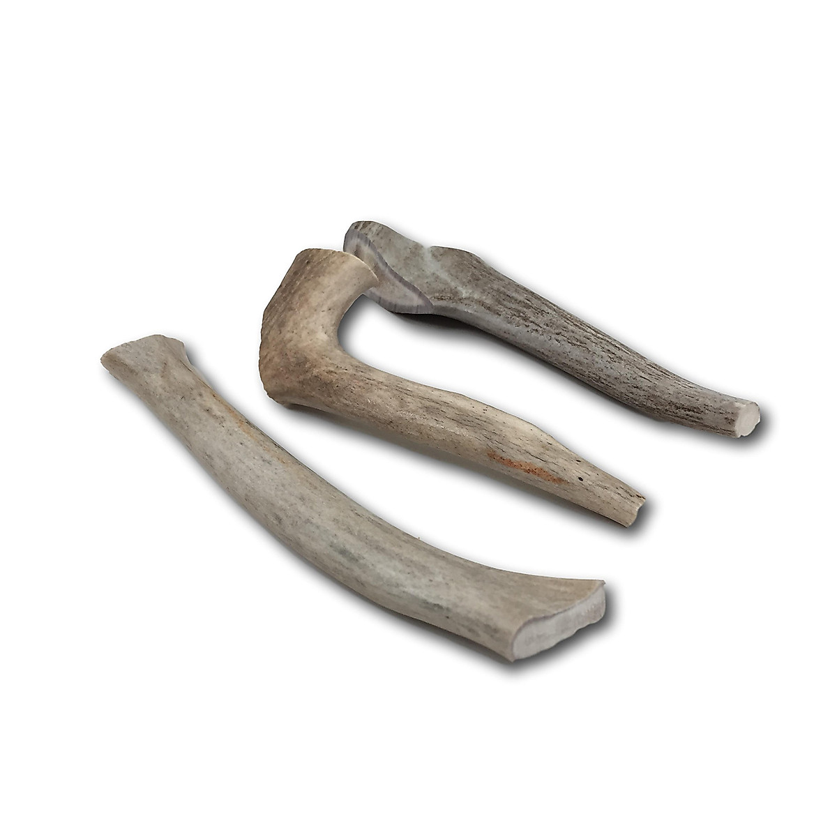 Top Dog Chews Brand | 3 Pack | A Grade | Deer and Elk Antler Dog Chews Medium 4"-6". Perfect for Small and Medium Dogs
