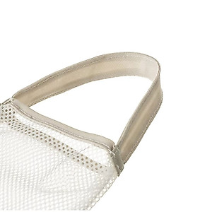 3PCS Trash Bags Storage Organizer Mesh Grocery Bag Dispenser Wall Mount Garbage Bag Storage Holder for Home Kitchen (White)