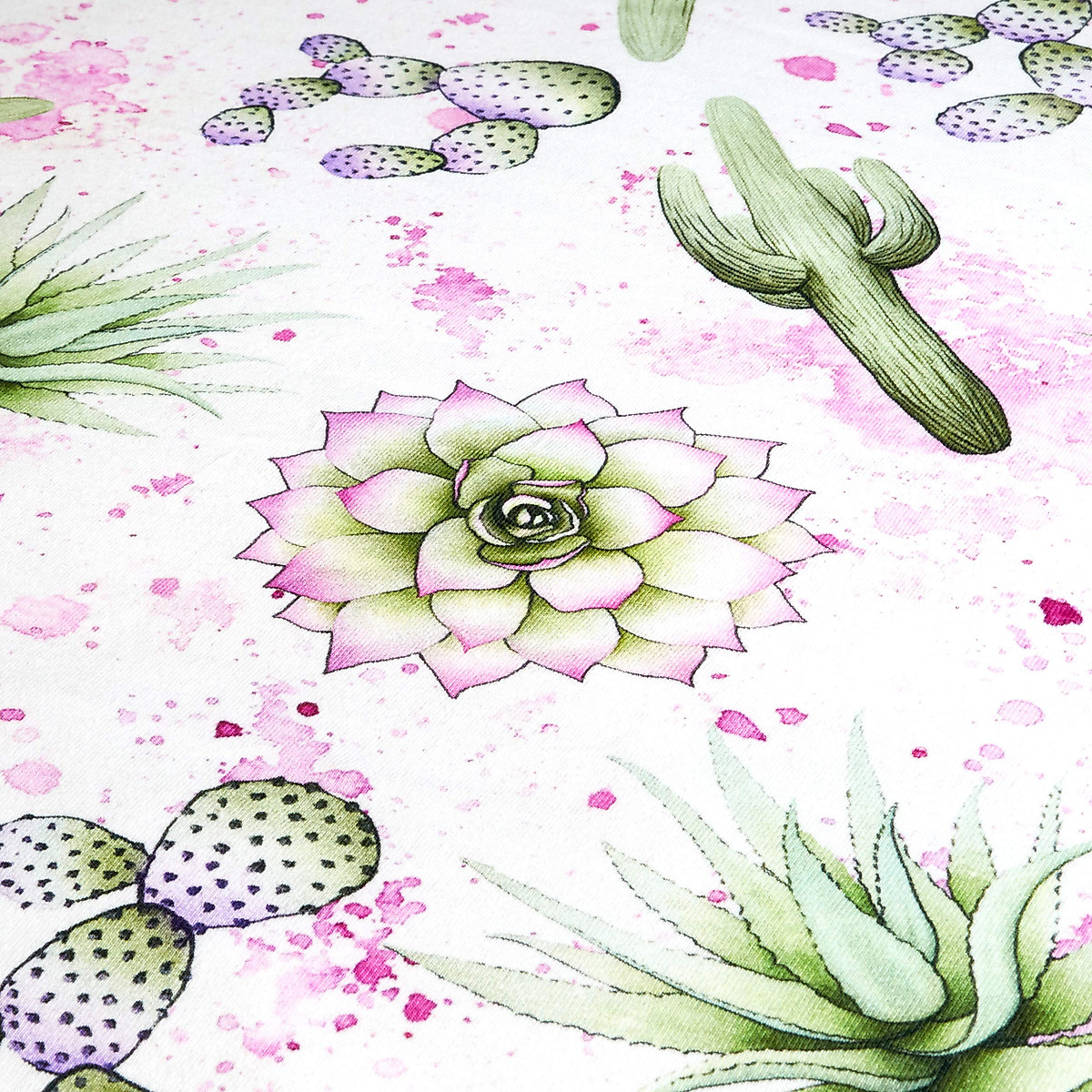 Cactus Changing Pad Cover | Cacti Southwest Nursery Decor | Watercolor Design