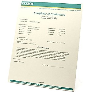 Extech 407730-NIST Digital Sound Level Meter 40-130dB with NIST