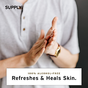 SUPPLY Healing Post Shave- White Birch & Sage After Shave- Alcohol- Free Soothing Formula for Men- Nourishes, Soothes and Boost Cell Repair- for Sensitive and Acne-Prone Skin- 2 oz. Bottle