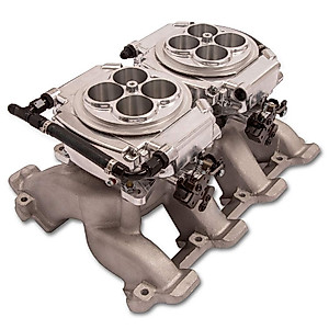 NEW HOLLEY SELF-TUNING SNIPER EFI 4150 2X4 THROTTLE BODY FUEL INJECTION SYSTEM,POLISHED,1600 CFM,1250 HP,COMPATIBLE WITH 4150 4 BBL SQUARE BORE FLANGES