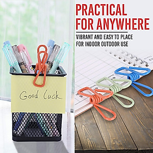 Chip Clips with Bag, PVC-Coated Utility Bag Clips for Food Packages, Chips Bag, Clothes, Paper, 2 Inch, Pack of 15