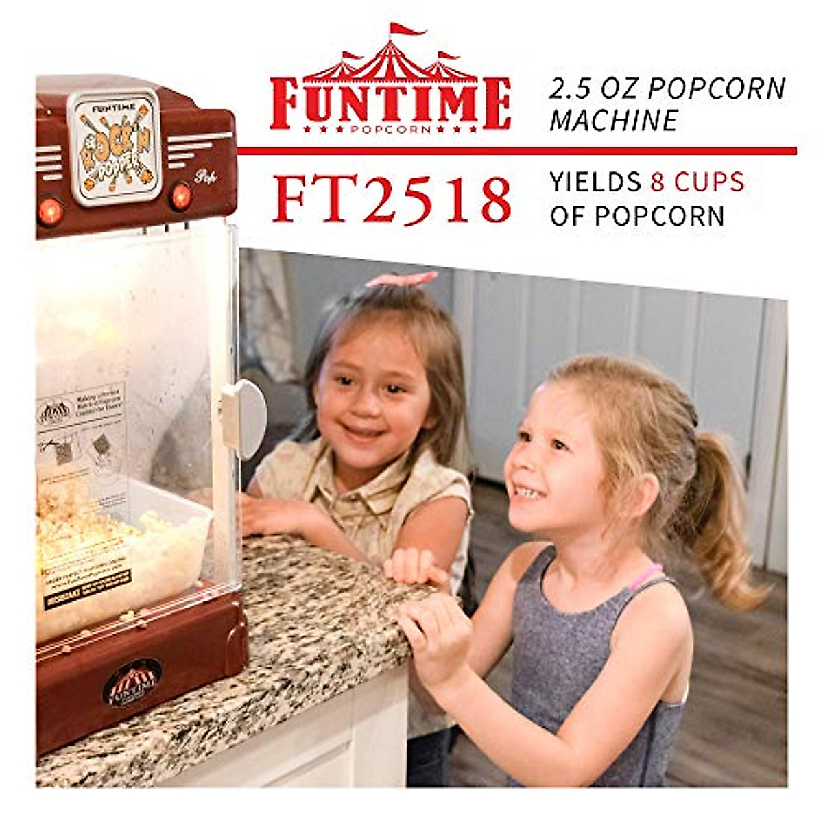 FunTime 2.5-Ounce Rock'n Popper Hot Oil Popcorn Machine